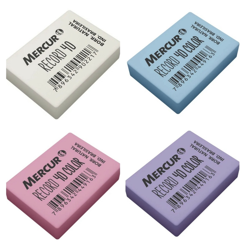 Borracha de Apagar Record 40 - Mercur | Shopee Brasil
