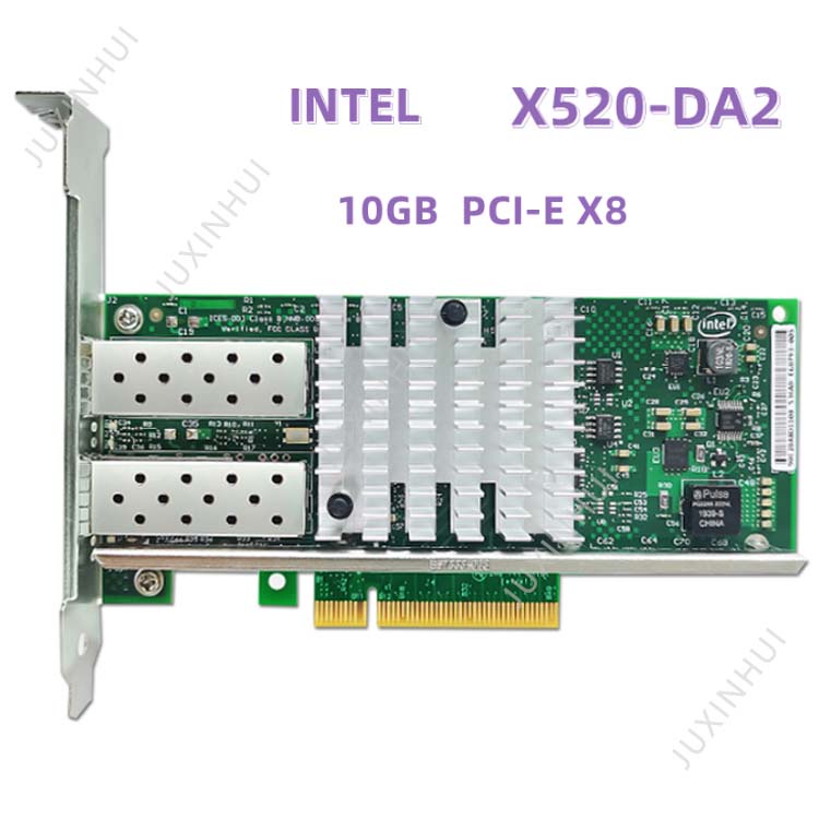Intel 82599es Cartão De Rede Óptica Gigabit Simples , Duplo 10 X520-DA2 PCI-E Fibra 10gb ...