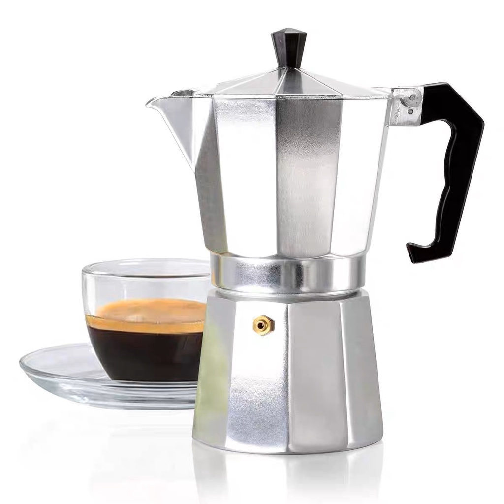 Cafeteira Italiana Inox Moka 3/6 Xícaras Alumínio Café Puro Vários ...