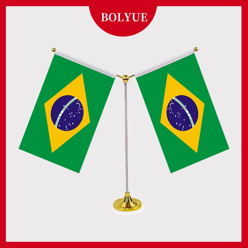 Bandeira Do Brasil Bandeiras De Mesa De Aço Inoxidável Y Tipo Bandeira ...