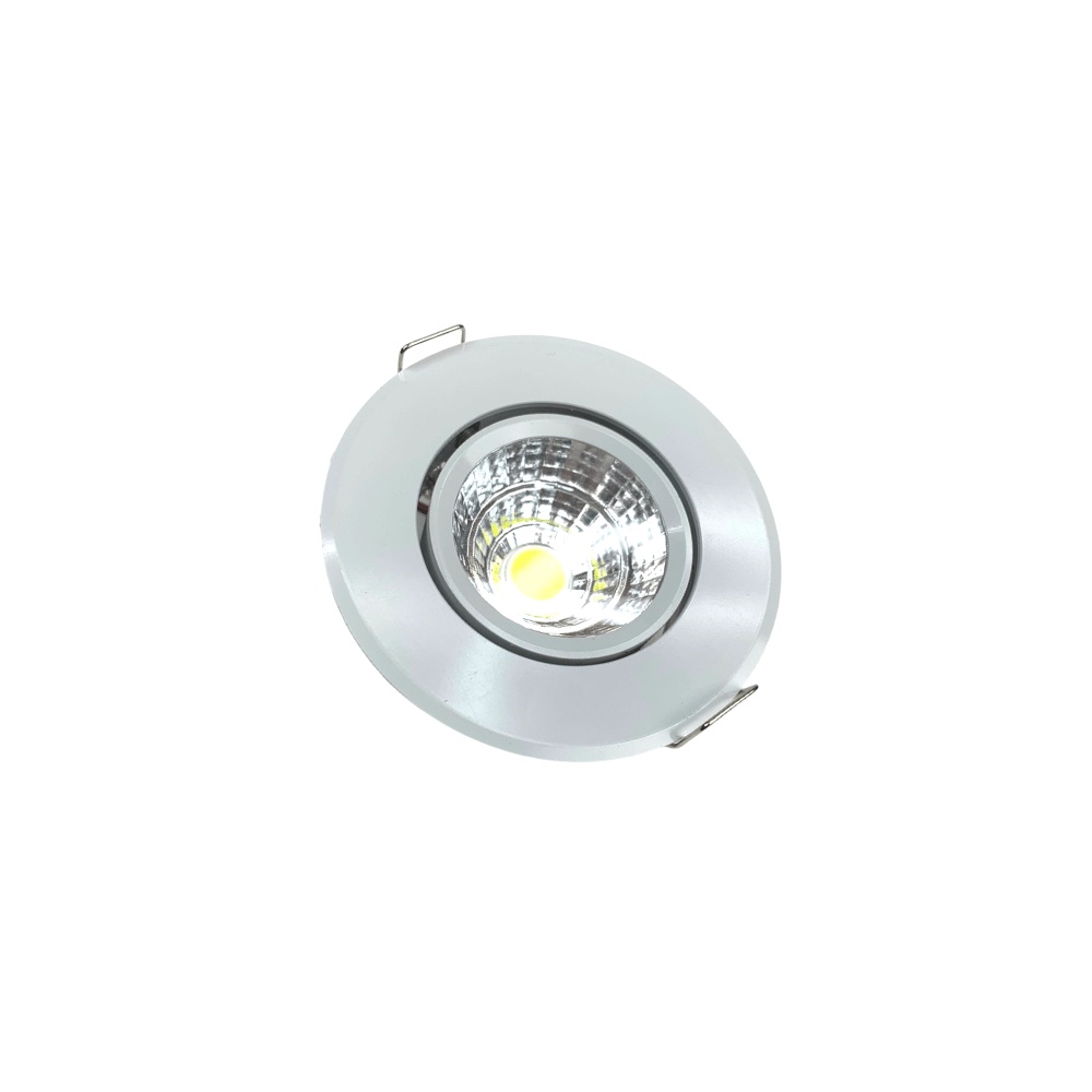 Mini Spot LED 3W Redondo Direcionavel Branco 6000k | Shopee Brasil