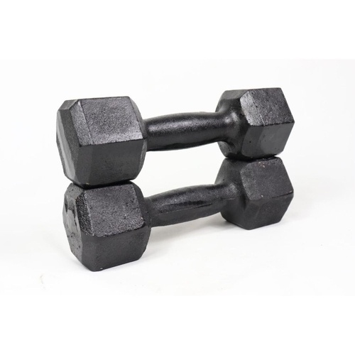 Halter Sextavado 2kg Pintado - Par Treino em Casa Academia Musculação ...