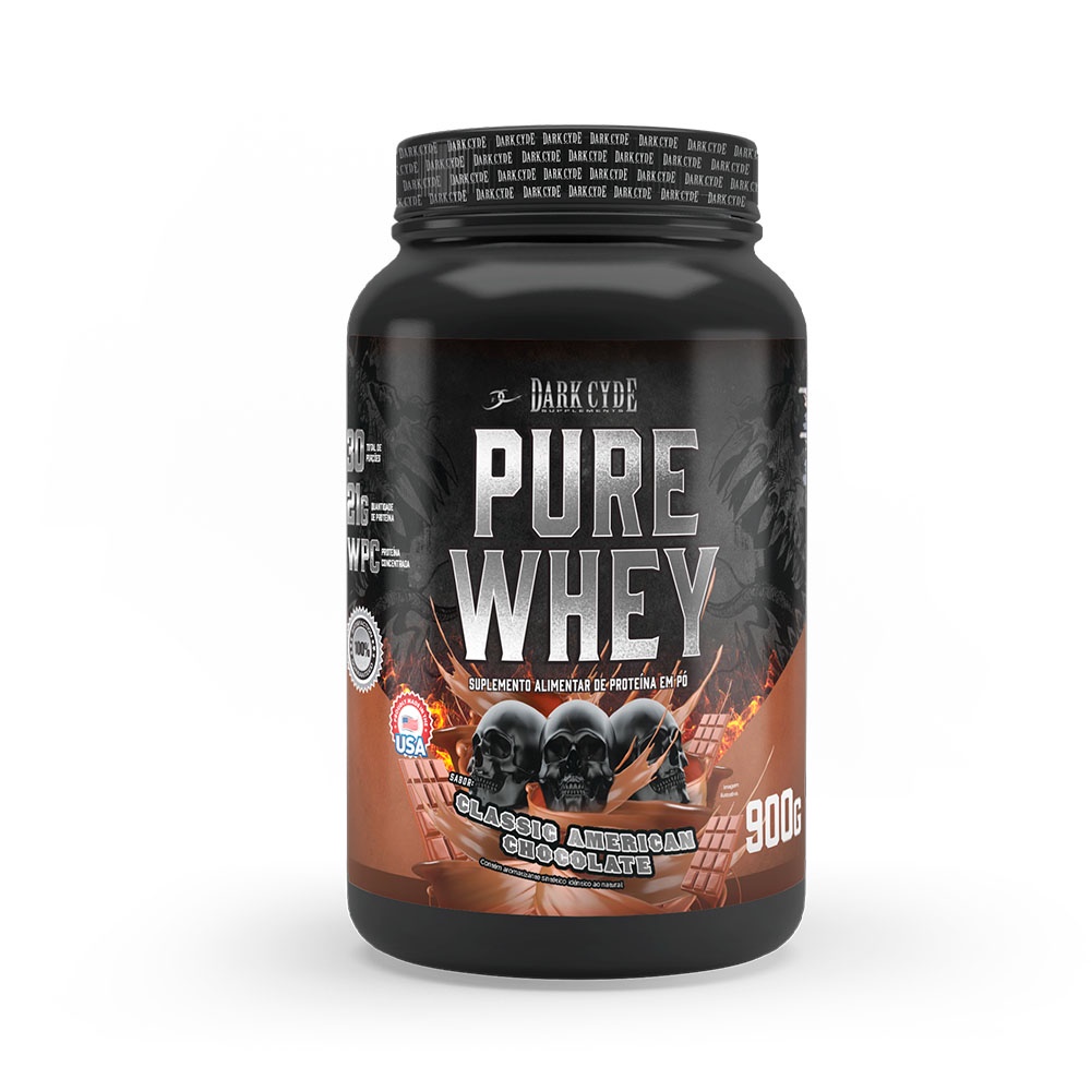 Whey Protein Dark Cyde Pure Whey Concentrada Chocolate 900g | Shopee Brasil