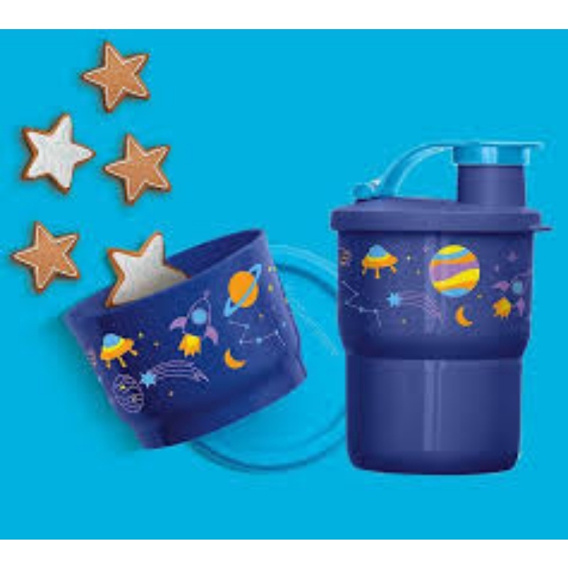 Kit Infantil Tupperware Cosmos Astronauta Copo Bico+Potinho | Shopee Brasil