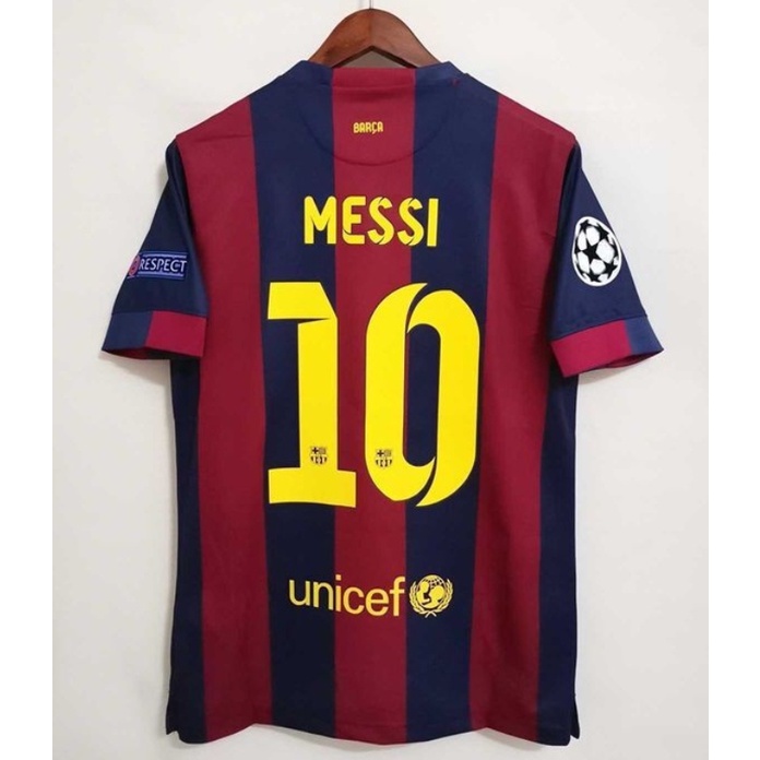 Barcelona Retro 2014 2015 Camisa De Futebol MESSI | Shopee Brasil