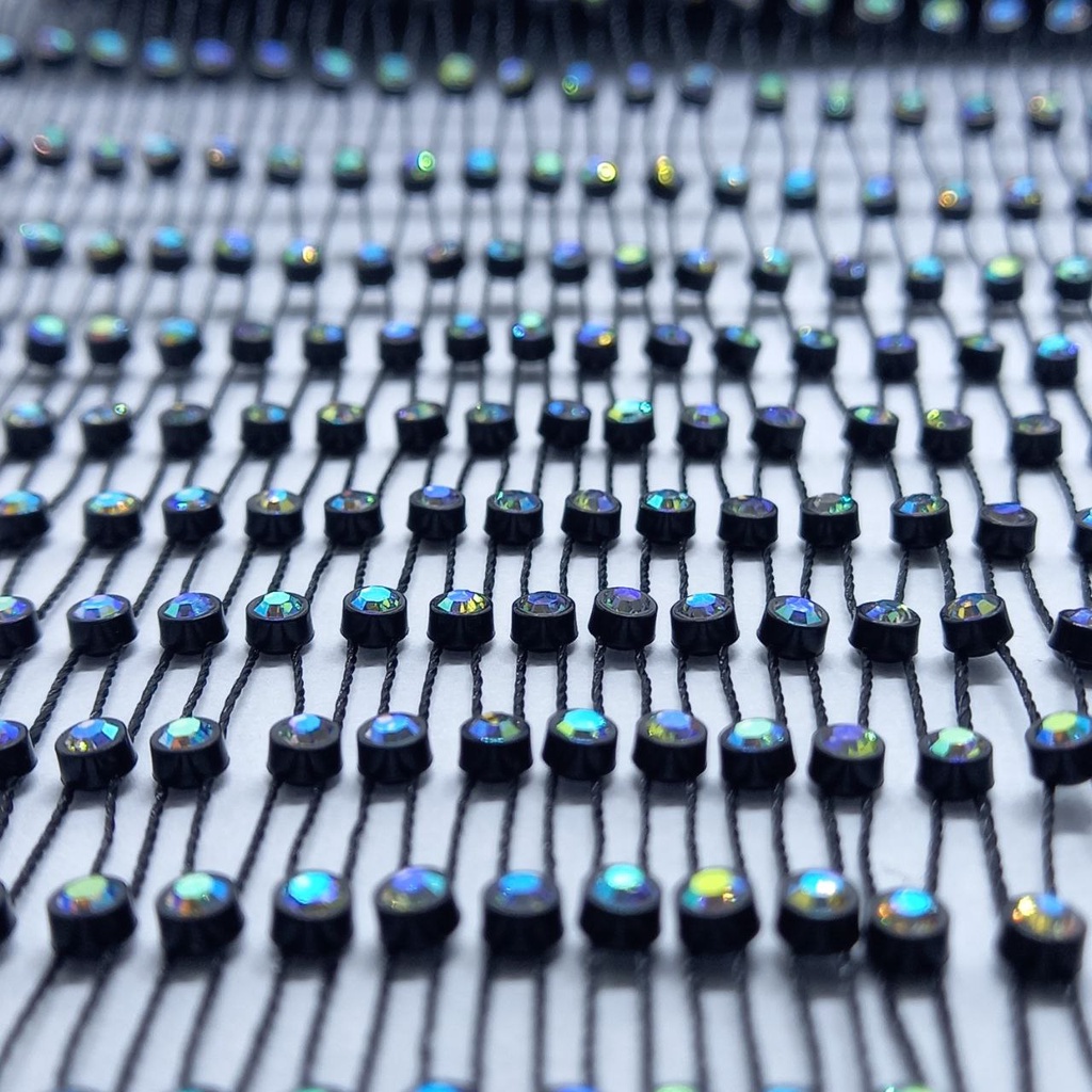 Rede de manta de strass preto c/ boreal / metro | Shopee Brasil