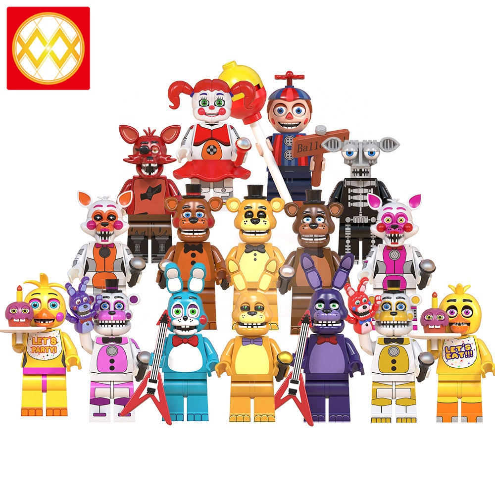 Lego Cinco Noites Freddy Com Olhos 3D Horror Bonnie Lolbit Ballons Boys ...