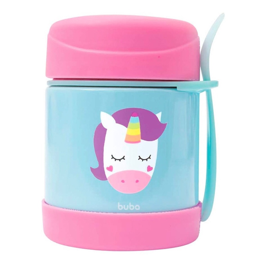 Pote Térmico Inox Animal Fun 320ml - Unicórnio - Buba | Shopee Brasil