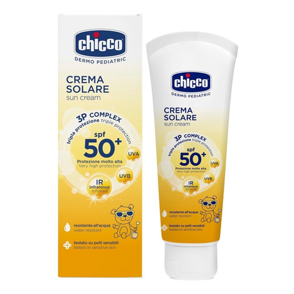 Protetor Solar Infantil Uva Uvb Ir Spf50+ 75ml 0m+ Chicco | Shopee Brasil