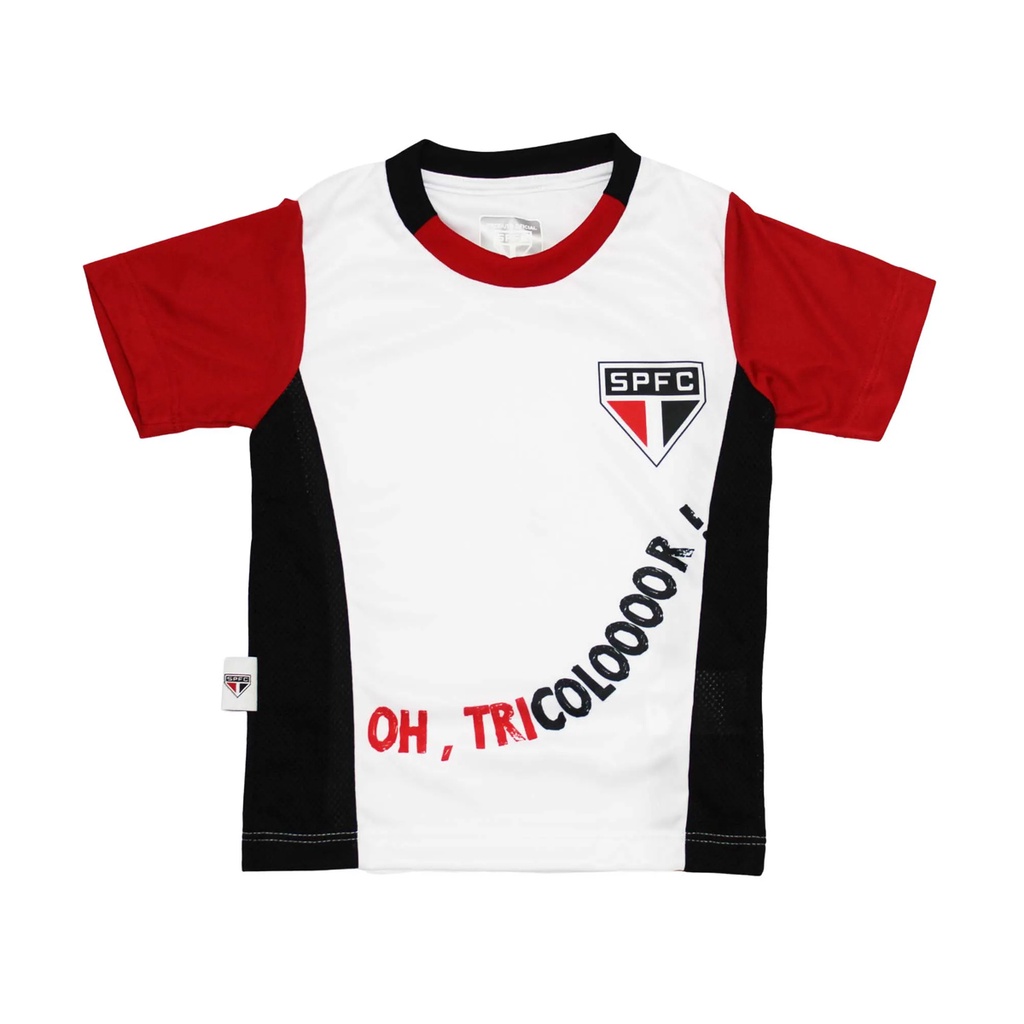 Camisa São Paulo Infantil Oficial 0223 Poliester Revedor | Shopee Brasil