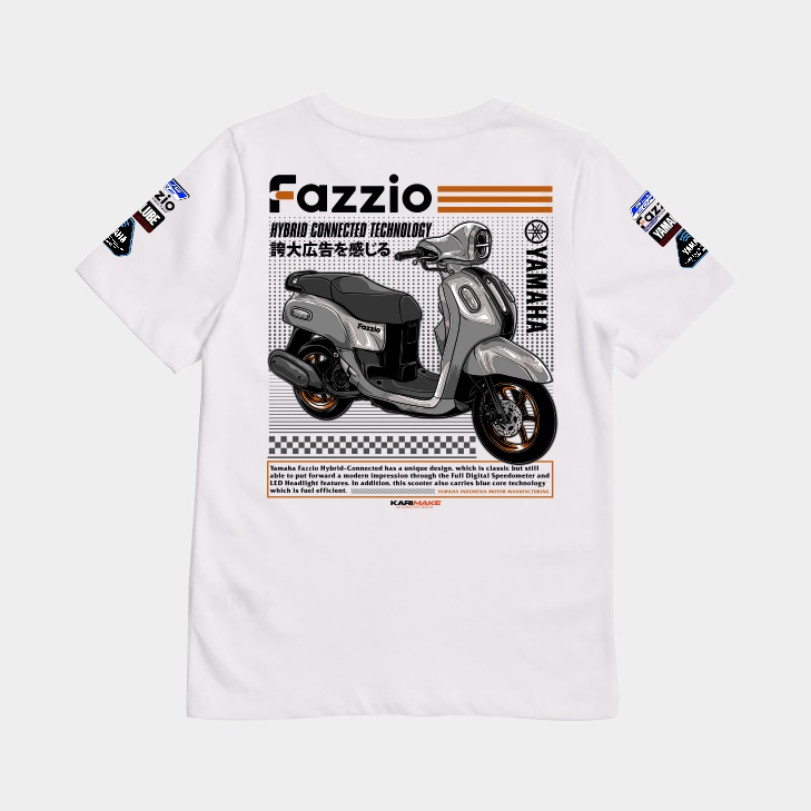 Camiseta YAMAHA FAZZIO V3 Automotiva | Shopee Brasil