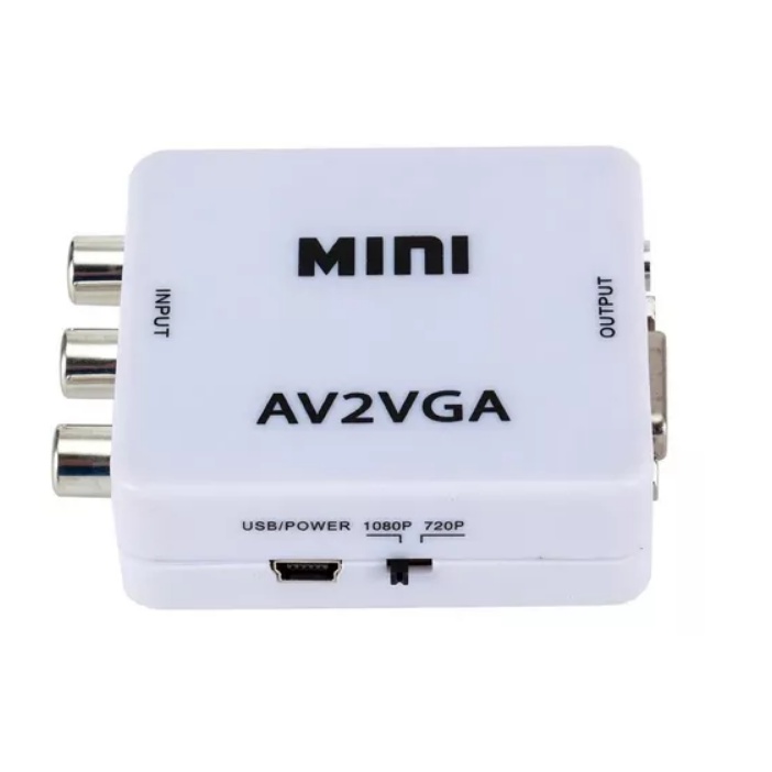Conversor AV2 Rca x Vga Mini | Shopee Brasil