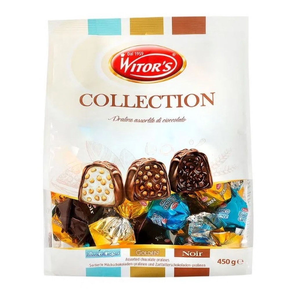 Bombons Sortidos Chocolate Italiano Witor´s Collection 450g | Shopee Brasil