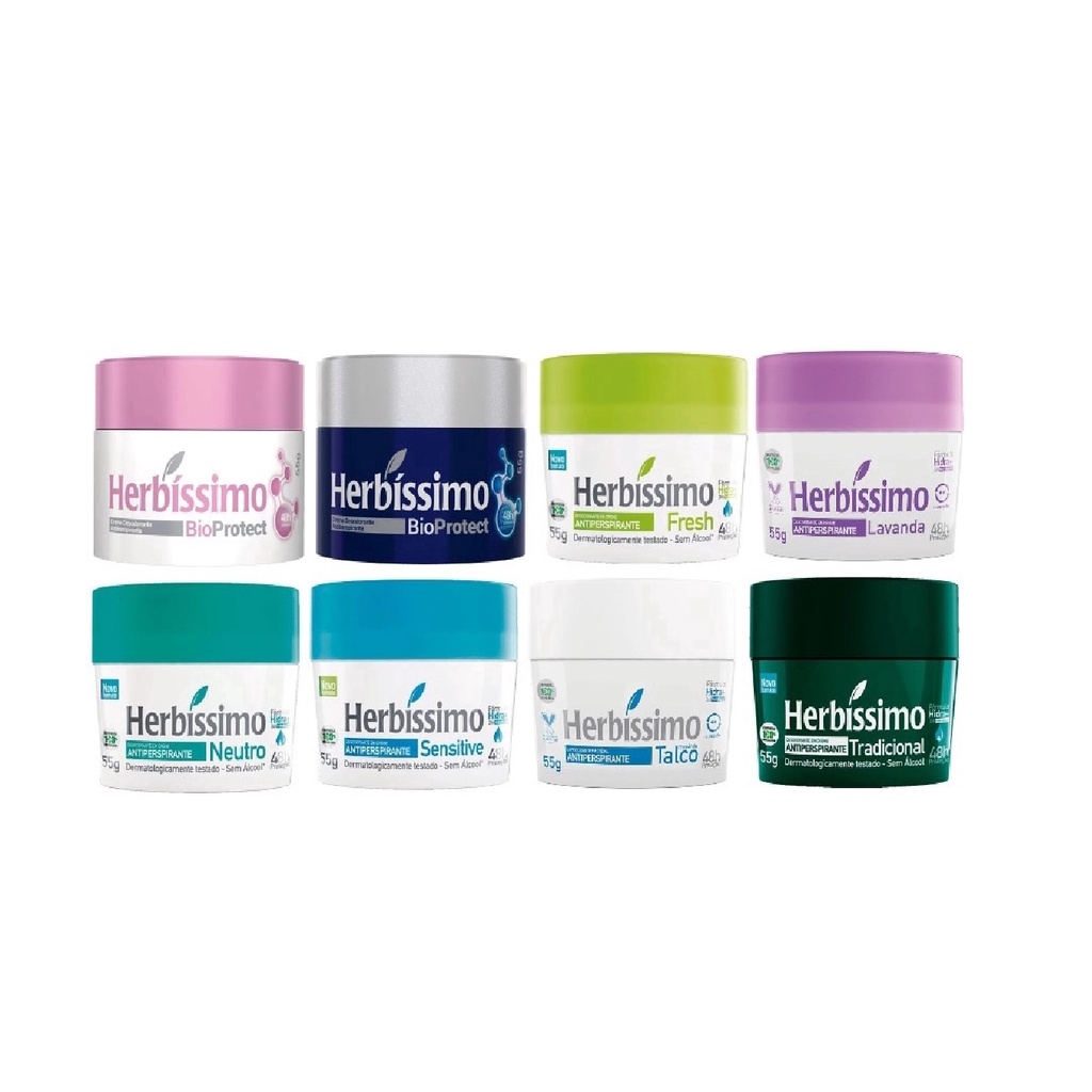 Herbissimo Antiperspirante 55g Escolha - | Shopee Brasil