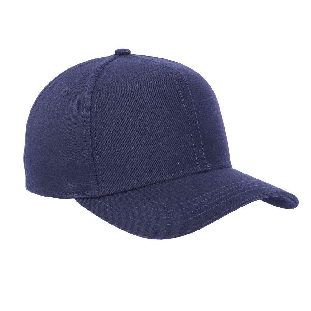 Boné Liso Básico Azul marinho New Resina 6 Gomos Aba Curva Snapback ...