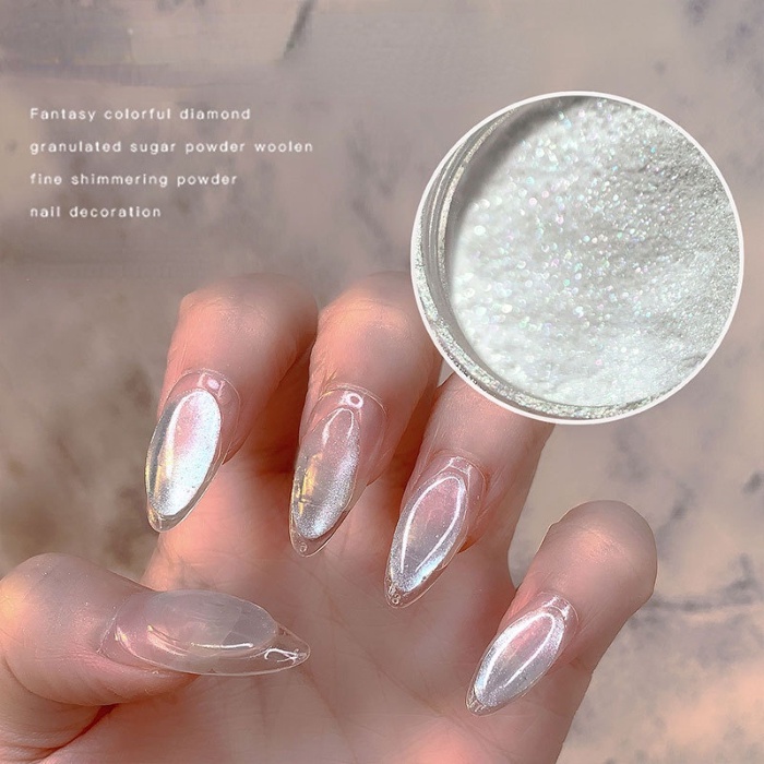 Ice Cube Nail Pearl Powder Ice Skin Powder 2023 New | Shopee Brasil