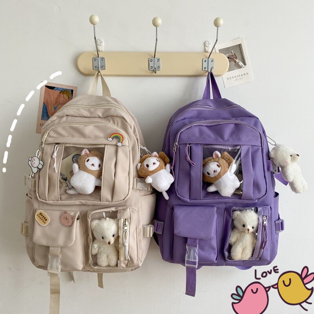 Mochila Escolar Para Meninas Japonesas E Coreanas | Shopee Brasil