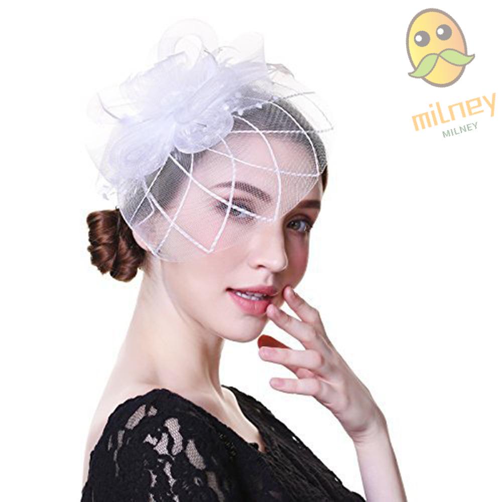 MILLNEY Fascinadores Chapéu De Casamento Fedoras De Noiva | Shopee Brasil