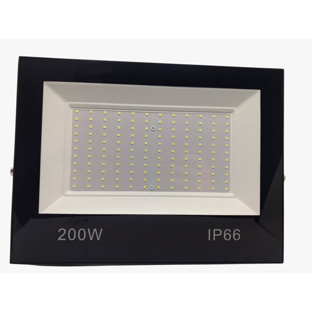 Refletor Led 200w Holofote Bivolt Branco Frio Prova D Agua | Shopee Brasil