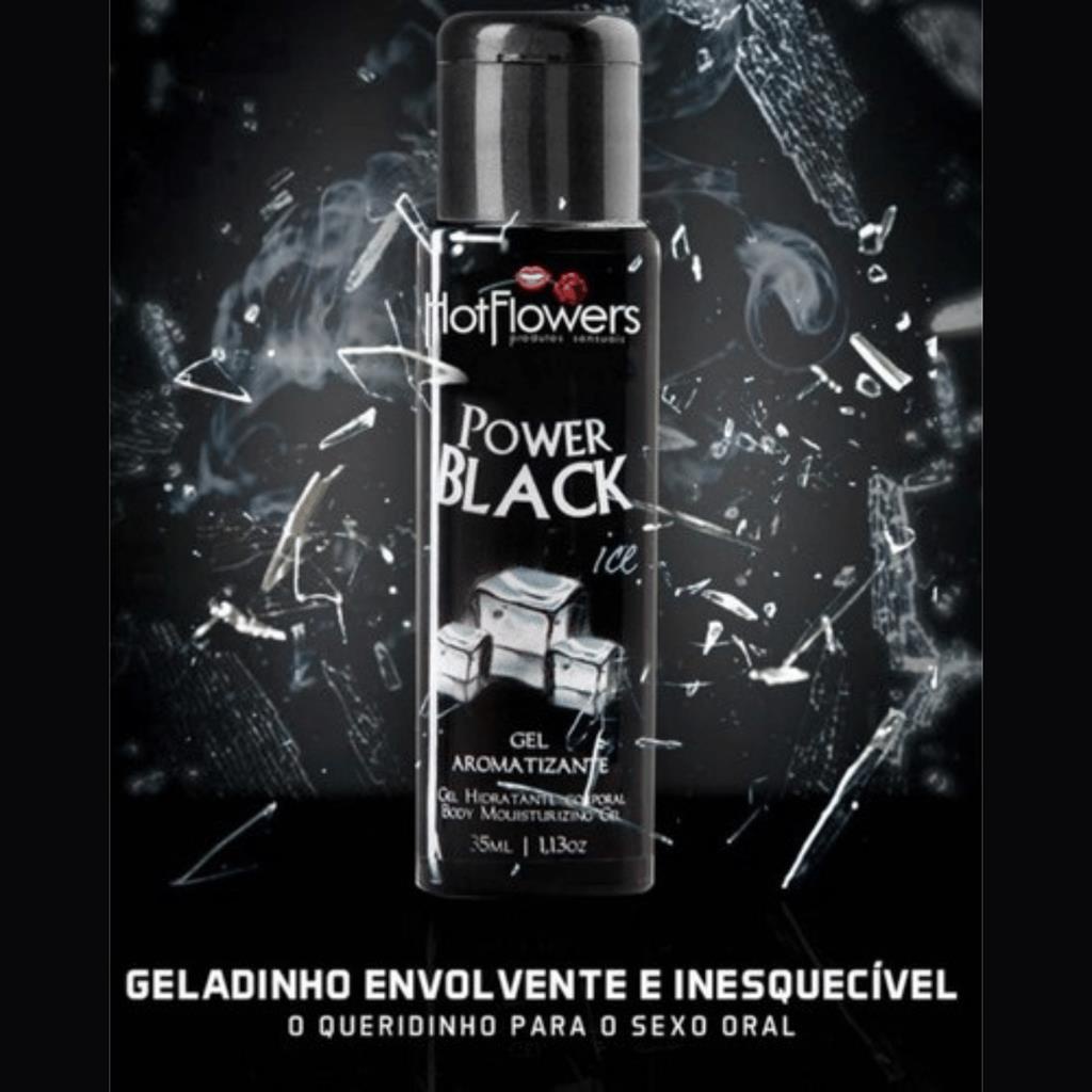 Gel Aromatizante Power Black Ice Esquenta e Esfria da HotFlowers ...