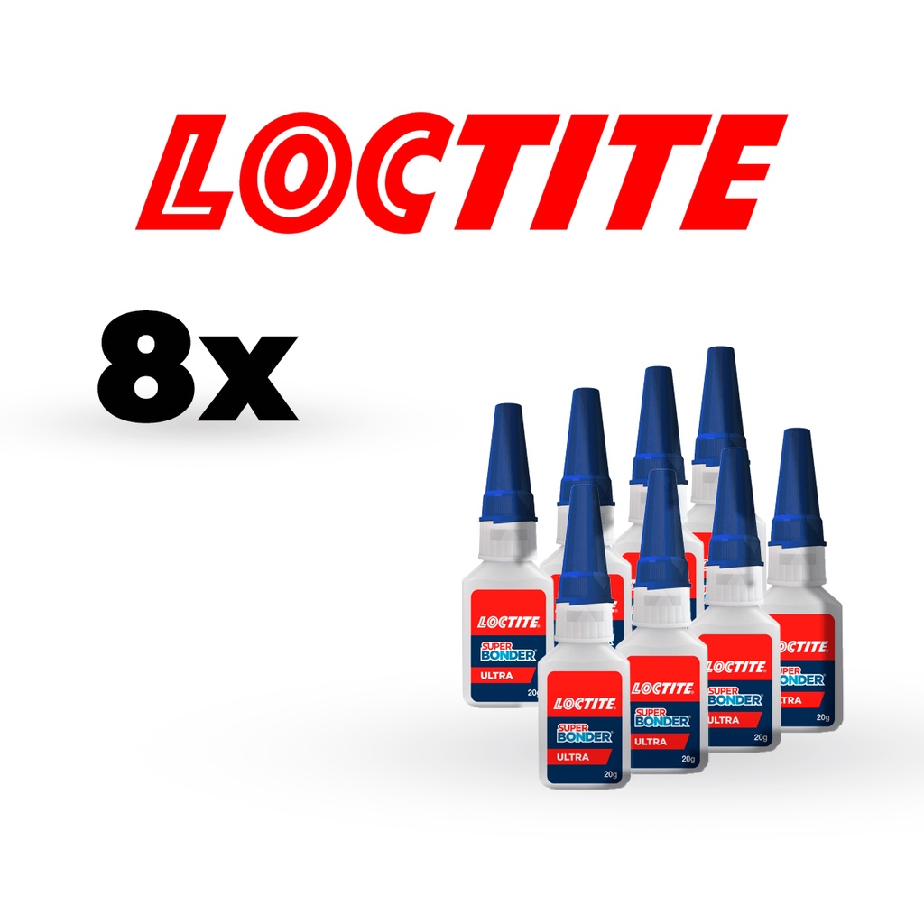 Super Bonder Cola Loctite Ultra 20g Caixa com 8 Unidades | Shopee Brasil