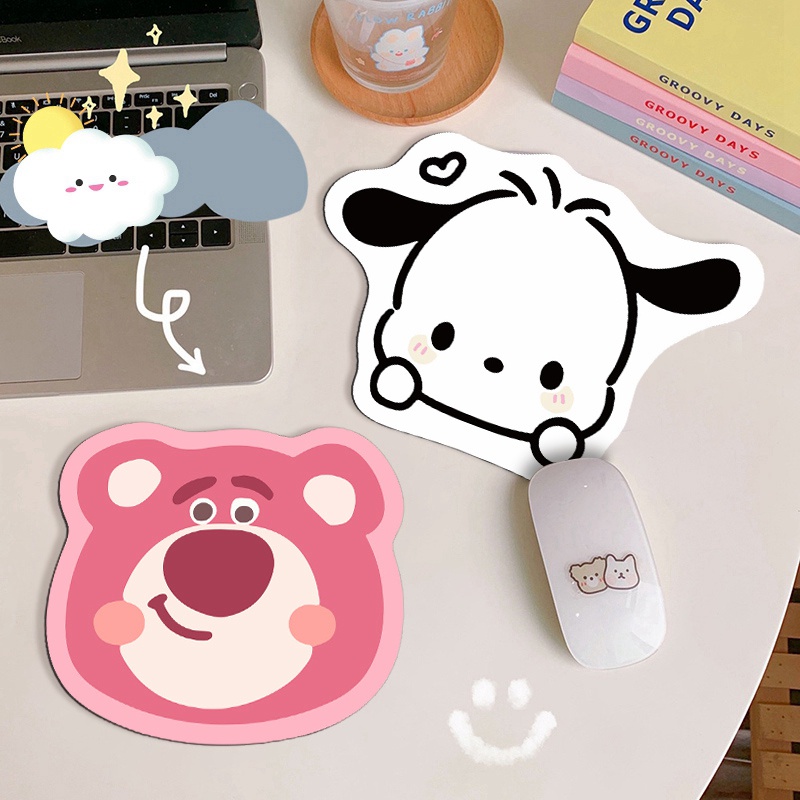 Bases Para Ratos Cute Strawberry Bear Mouse Pad Coasters Computador ...