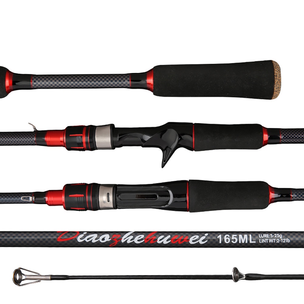 GHOTDA ML Fishing Jigging Rod 1.65M/1.8M Rockfish Lure Casting/Spinning Jig 2 Sections Sea Boat ...