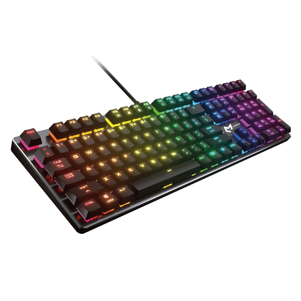 Teclado Gamer Semi-Mecânico Led Rgb Rainbow Chroma Tkl Usb Ant-ghostig ...