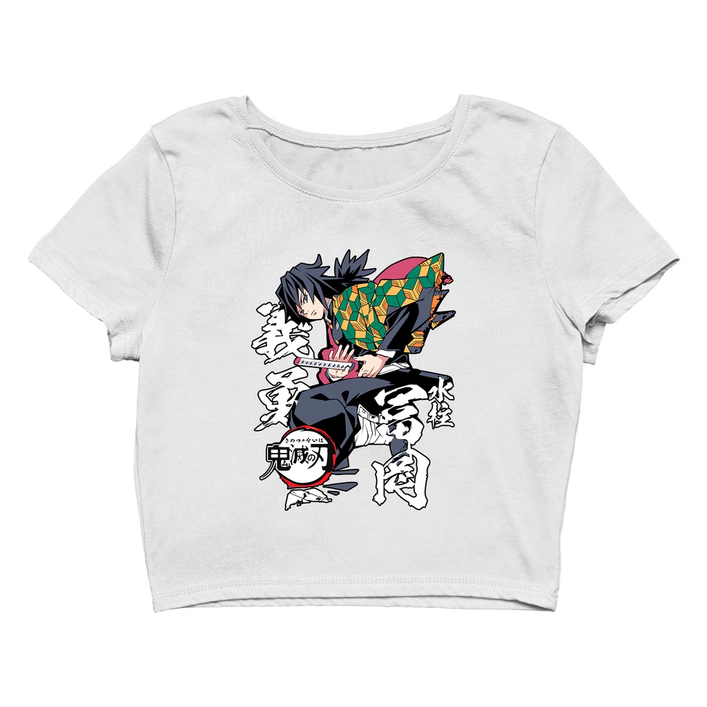 Camiseta Cropped Demon Slayer Tomioka | Shopee Brasil