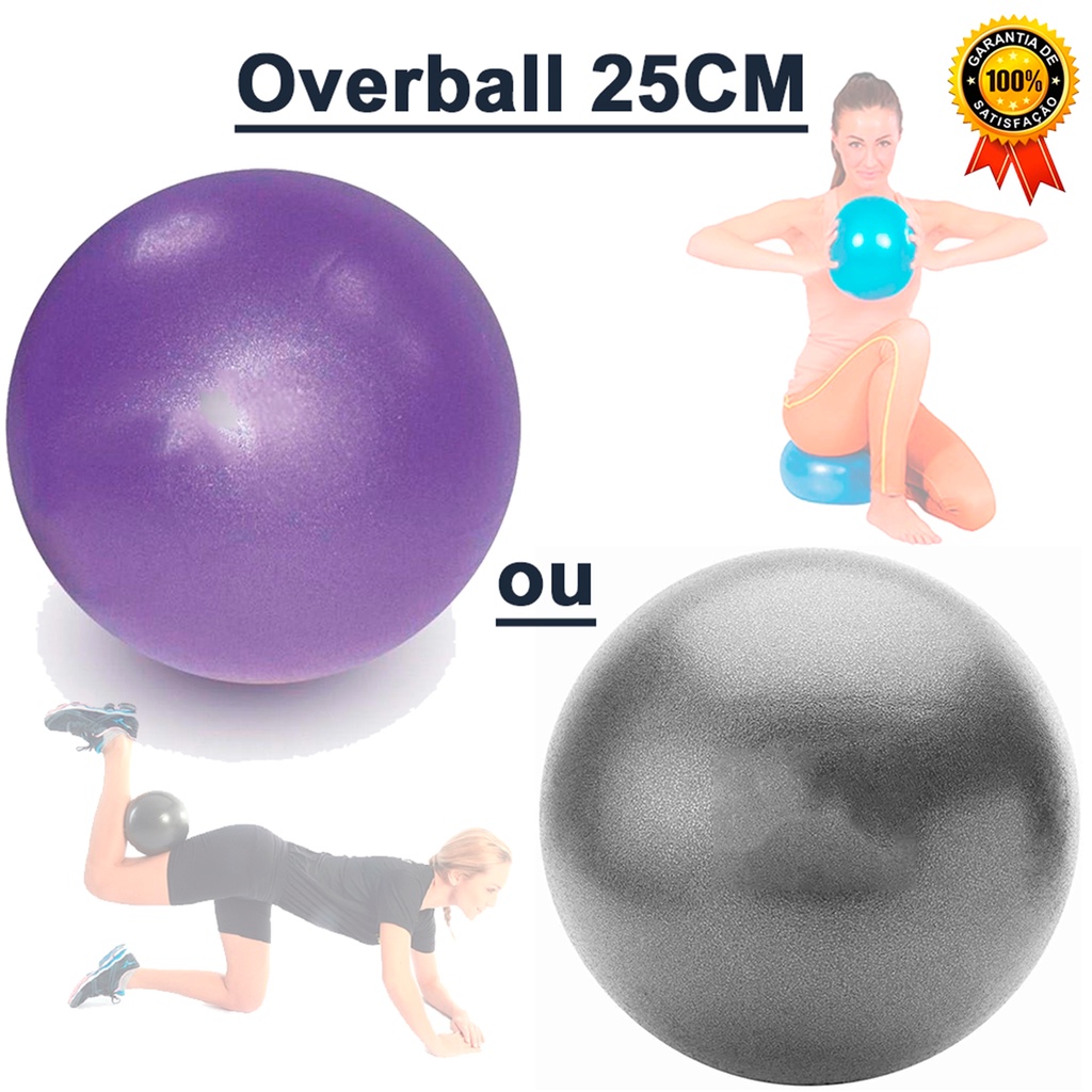 Bola de Pilates Toning Ball Yoga Overball 25 Cm Treino Fisioterapia ...
