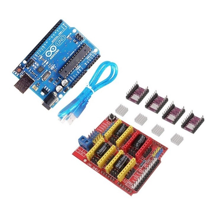 Kit Cnc Shield V3 4x Drives Drv8825 + Arduino Rev3 Frete Gr | Shopee Brasil