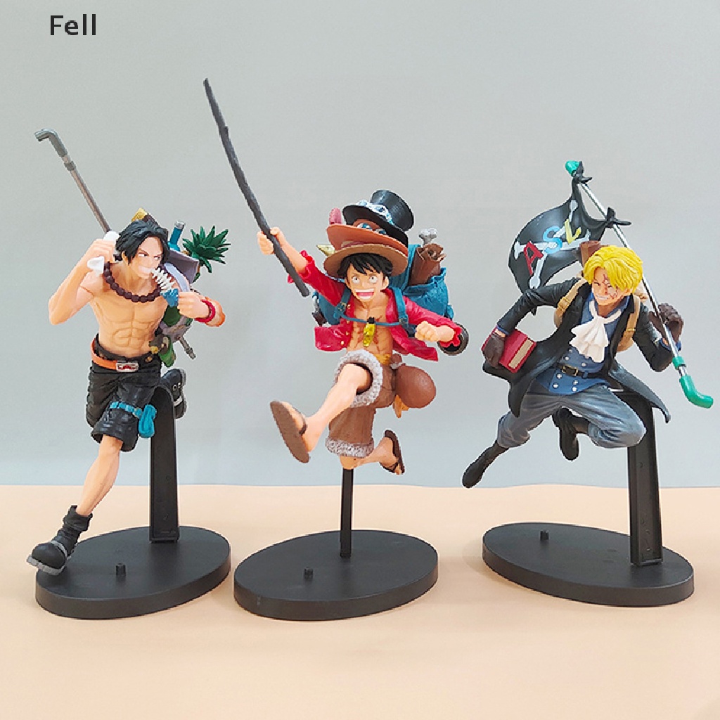 [Fel] One Piece Anime Figura Macaco-D-Luffy Ace Low Sanji Zoro Modelo ...