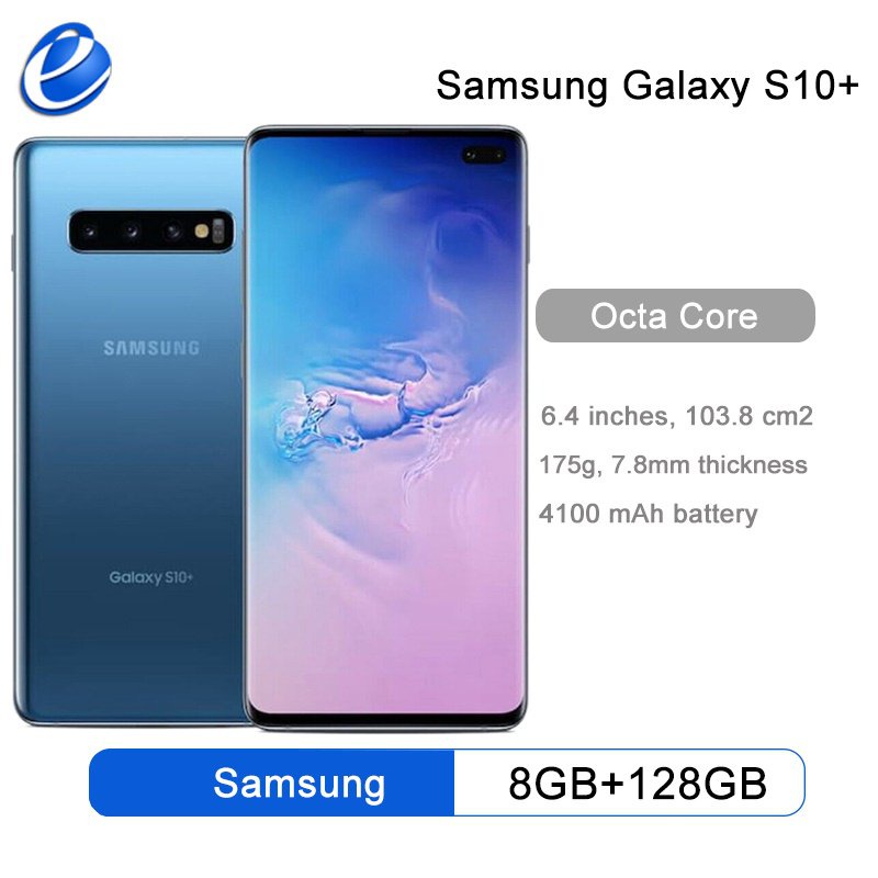 Celular Samsung Galaxy S10 S10 Plus G975F/U 128GB 512G desbloqueado Snapdragon 855 Octa Core 6.4 ...
