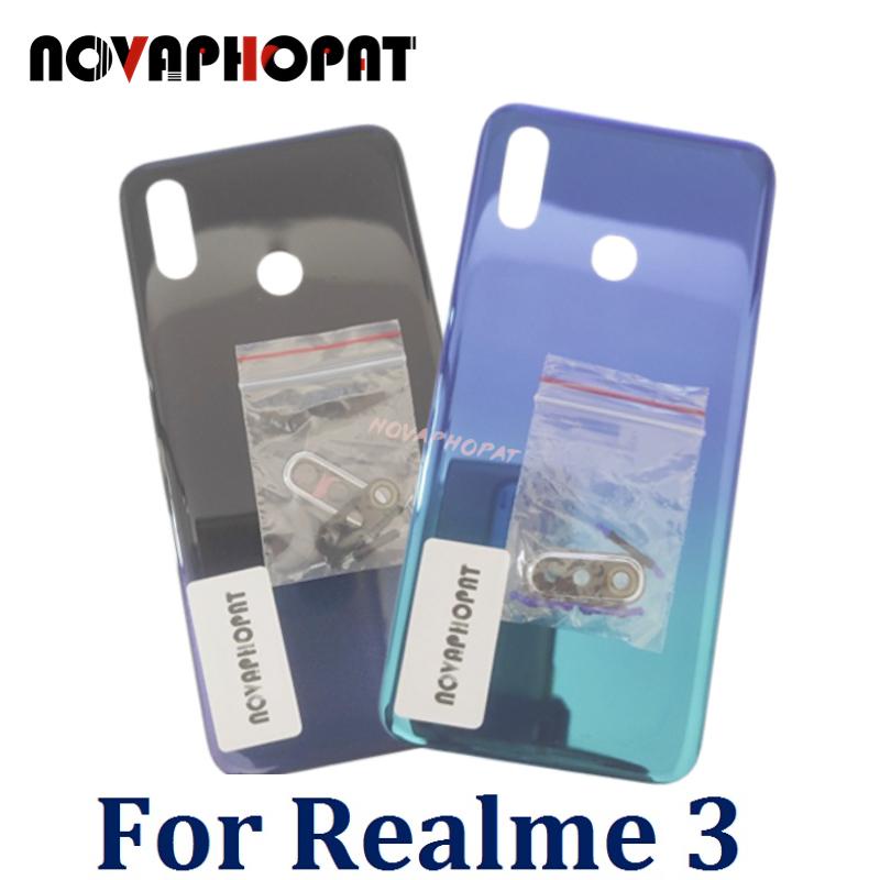 Novaphopat For Realme 3 RMX1825 Tampa Traseira Da Porta Bateria Caixa ...
