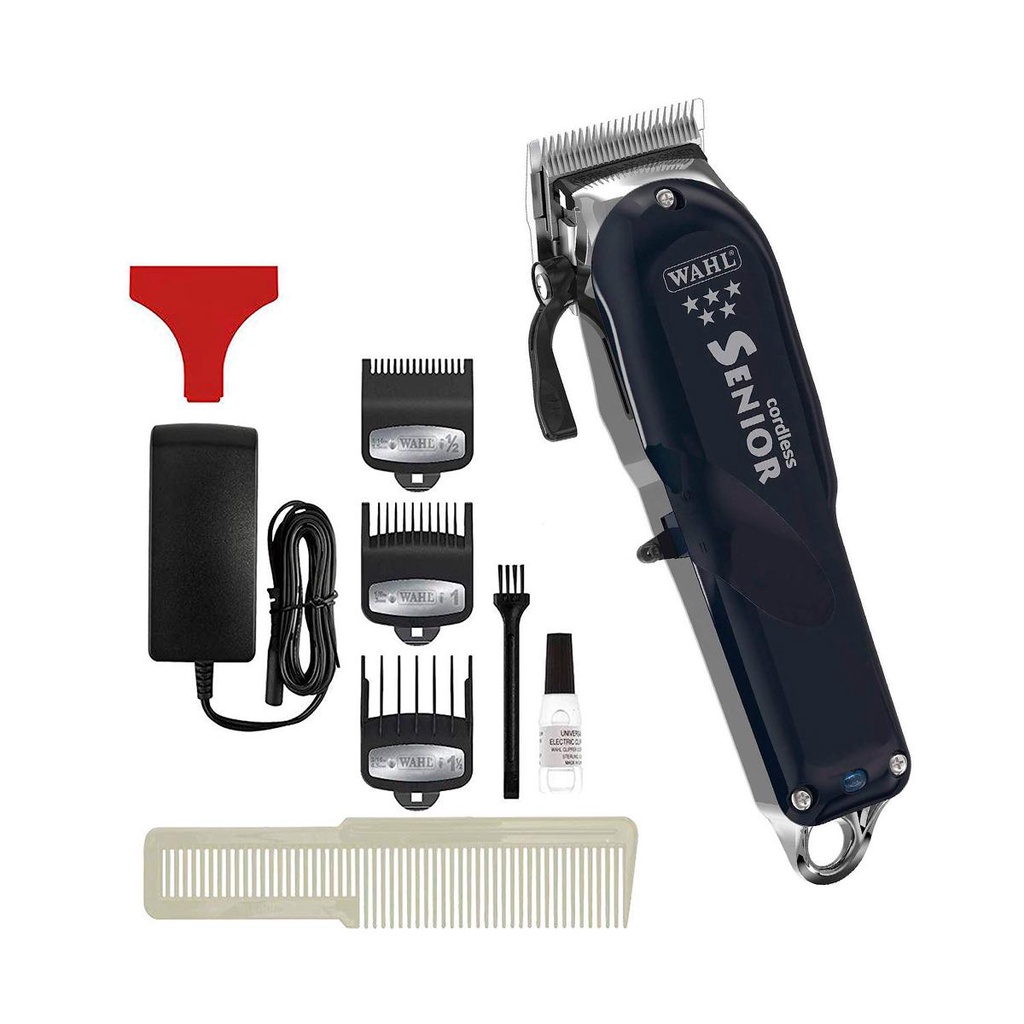 Wahl Senior Cordless máquina sem fio profissional com 3 pentes | Shopee ...