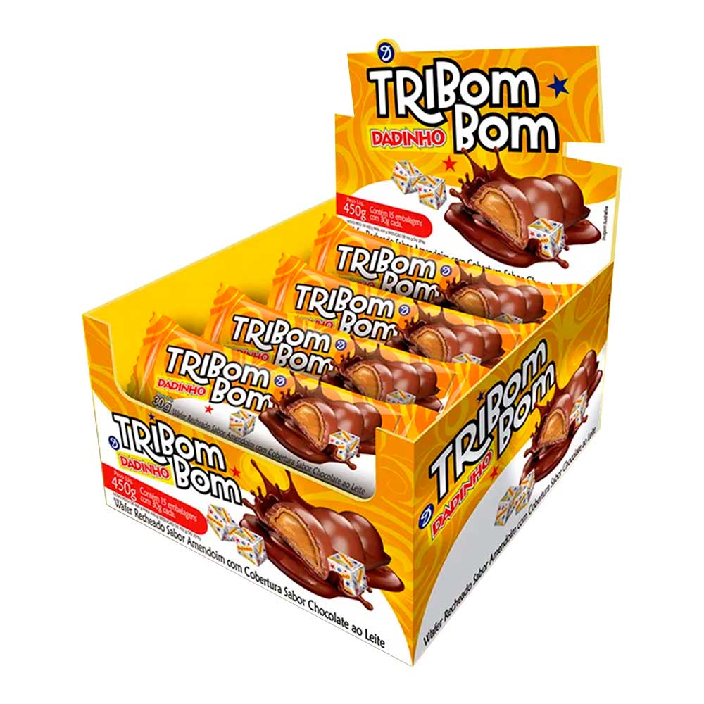 Chocolate Tribombom Dadinho 30g c/15 - Dizioli | Shopee Brasil