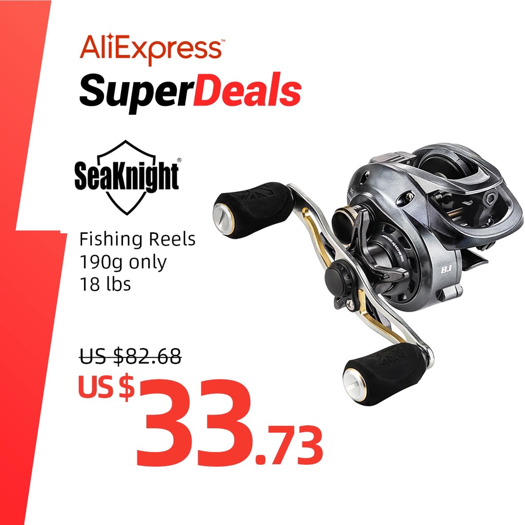 SeaKnight série FALCON/FALCAN2 carretel de pesca de baitcasting 7.2:1 8 ...