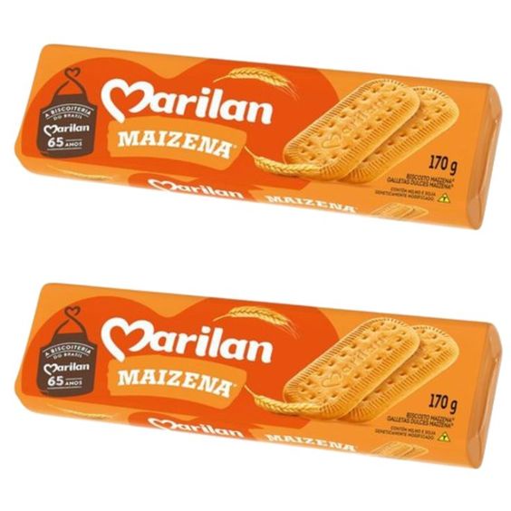 Biscoito de Maizena Original Pacote Bolacha Marilan Kit 340g | Shopee ...