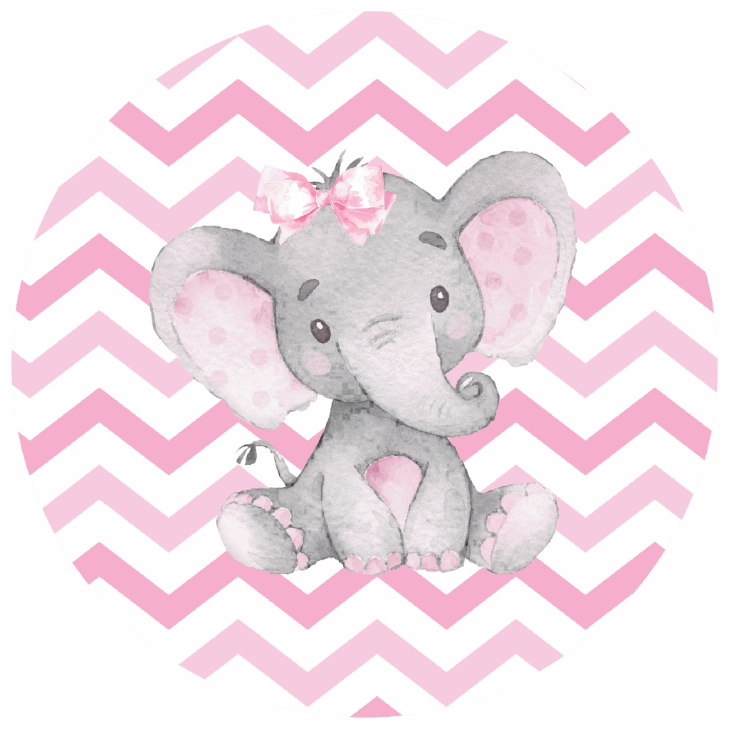 Painel Festa Redondo Sublimado 3d Tecido C/elástico 1,5 Diam ELEFANTINHOS | Shopee Brasil