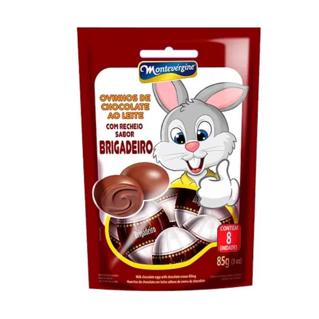 Ovinhos de Páscoa Chocolate ao Leite com Recheio de Brigadeiro ...