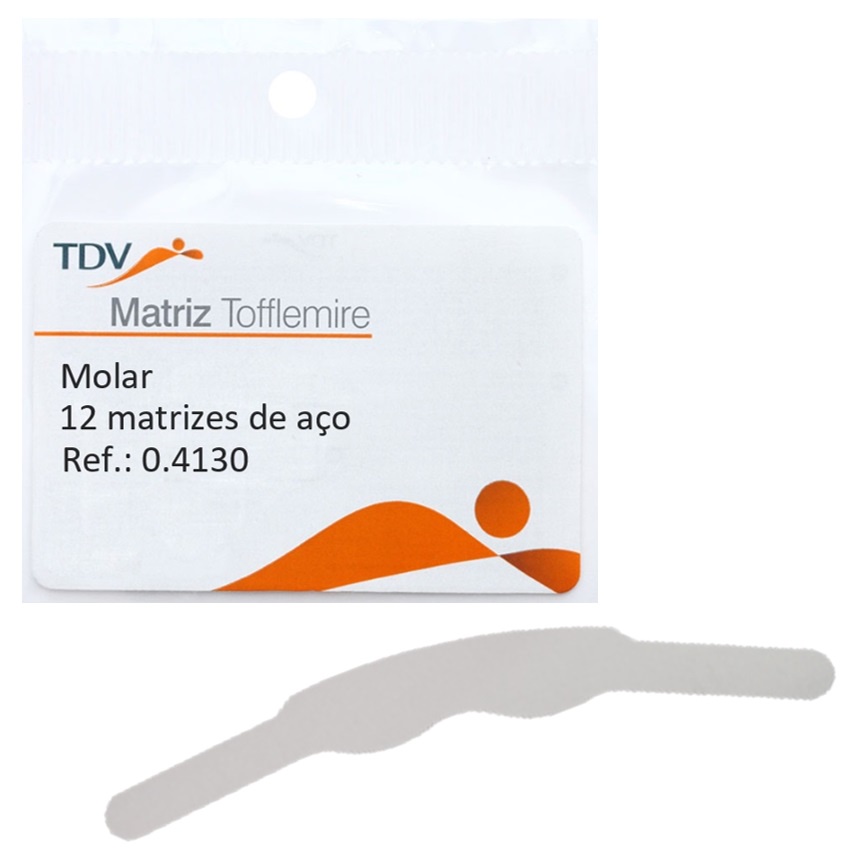 Matriz Tofflemire Molar C/12 Tiras Ref 4130 Tdv | Shopee Brasil