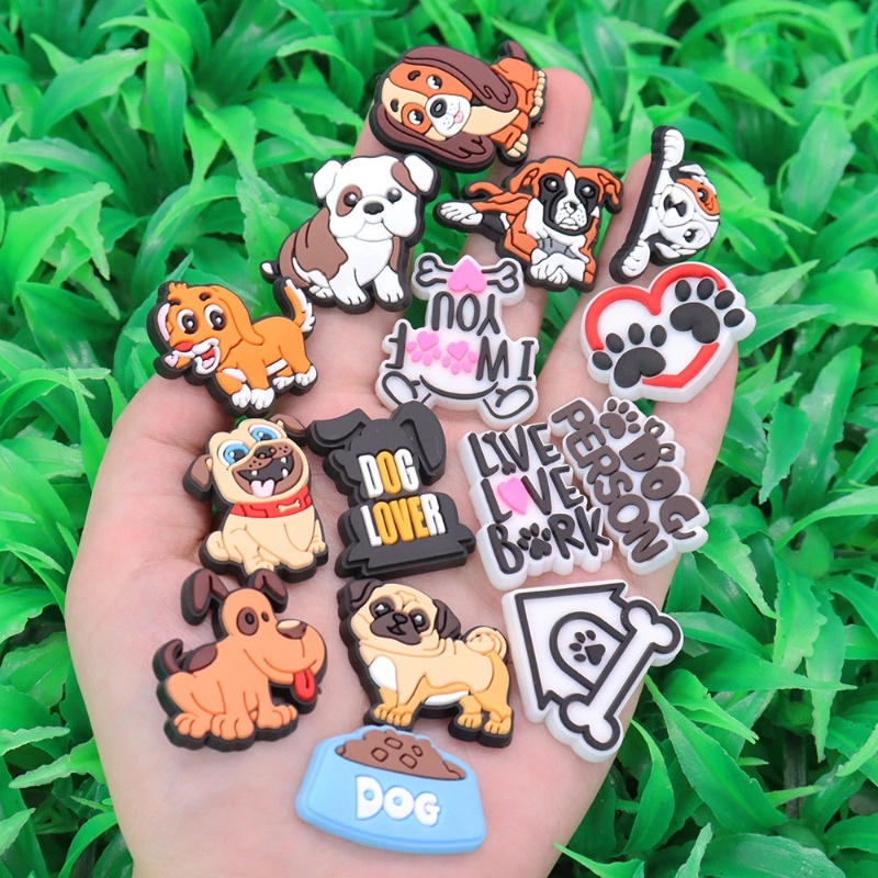 Cute Shih Tzu Jibbitz Dog Shoe Charms Pomeranian Croc Jibbits Pins ...