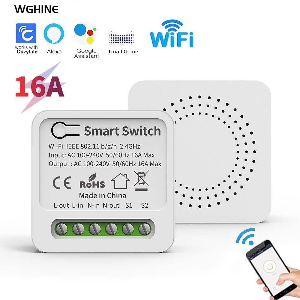 Interruptor Inteligente WiFi smart switch Suporta Cozy Life APP Suporta ...