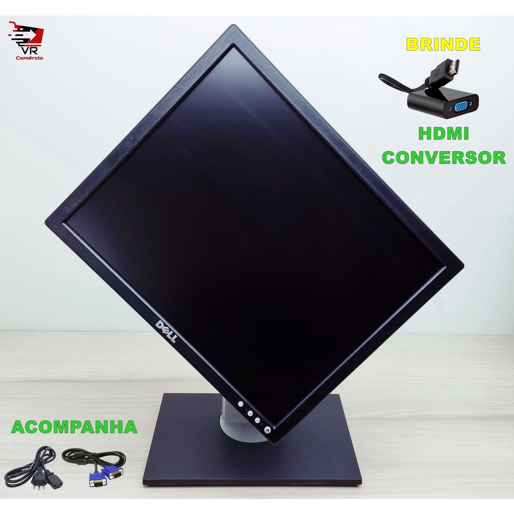 MONITOR COM ROTAÇÃO VERTICAL DELL 17 POLEGADAS | Shopee Brasil