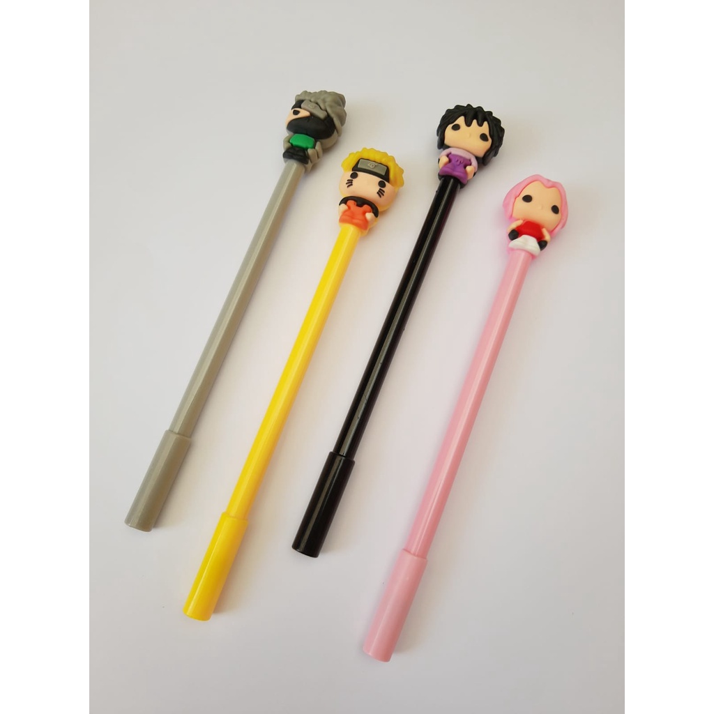 Caneta Ponta Fina Naruto em Gel / Caneta Anime / Caneta Fofa ...