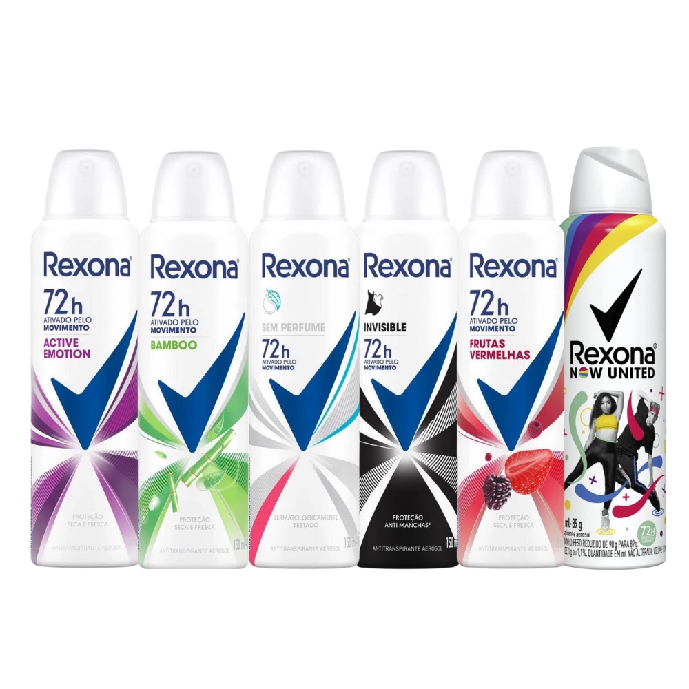 Desodorante Rexona Aerosol 150ml Fem Diversas Fragrâncias | Shopee Brasil