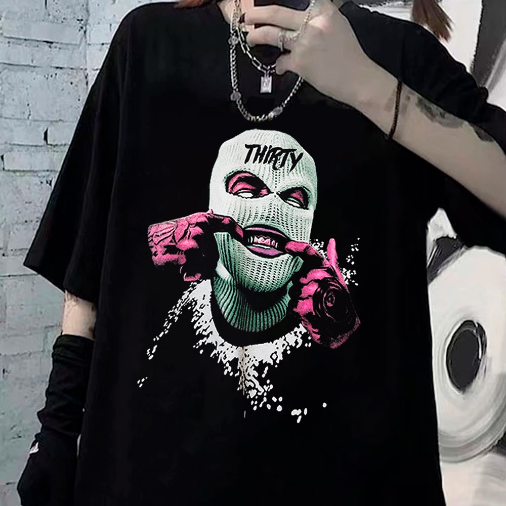 Camiseta Basica Camisa Thirty Gangster Money Roses Streetwear Unissex ...