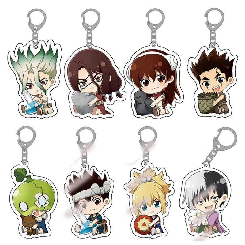 Anime Dr.Stone Keychain Figuras De Desenho Animado Meliodas Elizabeth ...