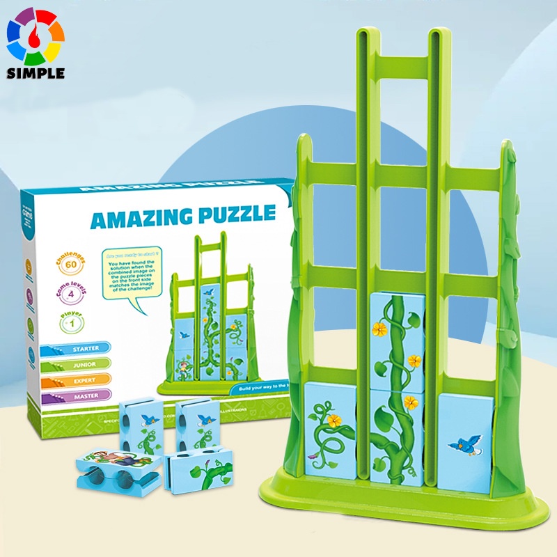 SmartGames Jack and The Beanstalk Deluxe Skill-Building Puzzle Game for ...
