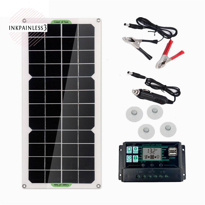 30W Solar Panel Car Van Boat Caravan Camper Trickle Portable 12V ...